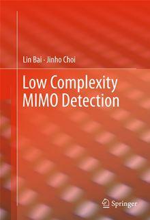 Low Complexity MIMO Detection relié Lin Bai Jinho Choi Achat