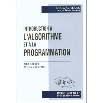 Introduction à l algorithmique et à la programmation DEUG sciences 1ère