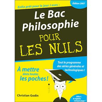 Pour Les Nuls Le Bac Philosophie Pour Les Nuls En Poche Christian