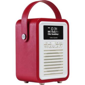 ViewQuest Retro Mini - Radio portative DAB - 5 Watt - rouge - Radio ...