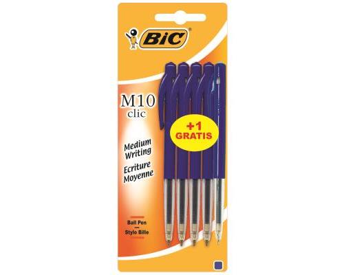 BLISTER OF 4+1 BIC M10 BLAUW/BLUE - Stylo à bille - Achat & prix | fnac