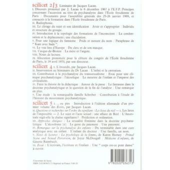 Scilicet, n° 1 Tome 1 - broché - Ecole Freudienne de Paris - Achat ...