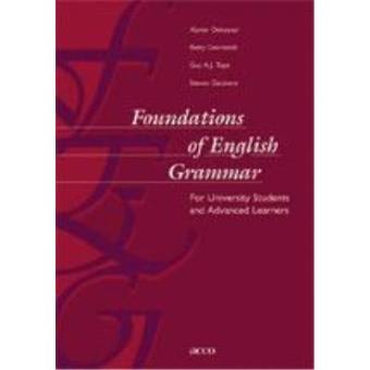 Foundations of English grammar for university students and advanced ...