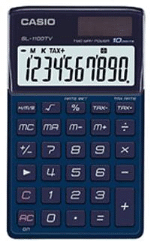 Casio SL-1100TV Calculadora Básica Clásica Azul - Calculadora 4 ...