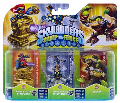Figura Skylanders Swap Force Triple Pack D - Accesorios de ...