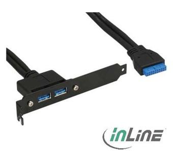 Barrette PCI 2x Port USB 3.0 - Connexion Interne USB 3.0 19 broches ...