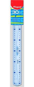 Triple-décimètre Maped Geometric transparent - Règles équerre et ...