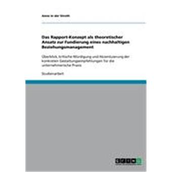 Das Rapport-Konzept als theoretischer Ansatz zur Fundierung eines ...