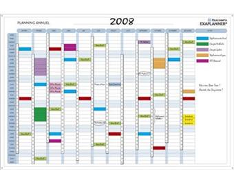 Planning Exacompta Exaplanner Magnétique Annuel Français - Ardoise ...
