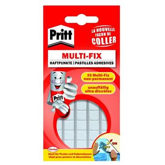 Pritt Multi-Fix Blister 55 pastilles adhésives blanches ...