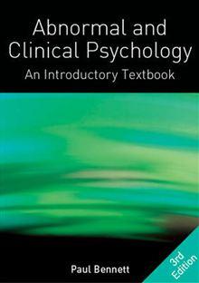 Abnormal and clinical psychology - Poche - Paul Bennett - Achat Livre ...