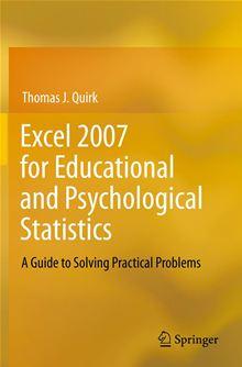 Excel 2007 for educational and psychological statistics - Poche ...
