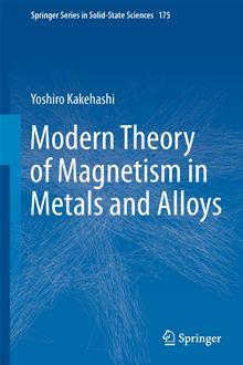 Modern theory of magnetism in metals and alloys - relié - Yoshiro ...