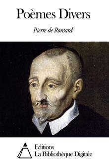 Poèmes Divers - ebook (ePub) - Pierre De Ronsard - Achat ebook | fnac