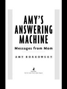 Amy's answering machine - Poche - Amy Borkowsky - Achat Livre ou ebook ...