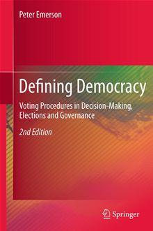 Defining democracy - relié - EMERSON PETER - Achat Livre ou ebook | fnac
