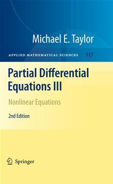 Partial differential equations iii - relié - E.Michael Taylor - Achat ...
