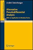 Alternative pseudodifferential analysis - Poche - Andre Unterberger - Achat Livre | fnac