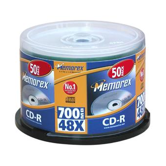 Memorex CD-R 80 min x 50 - CD vierge - Achat & prix | fnac
