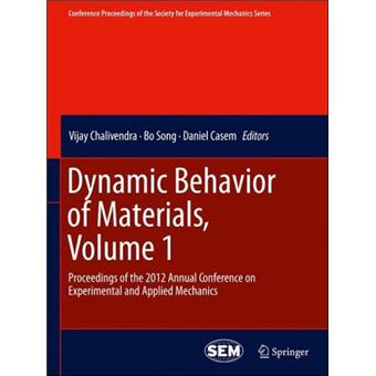 Dynamic behavior of materials, volume 1 - relié - Collectif - Achat Livre | fnac
