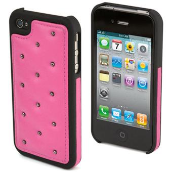 Muvit Coque pour iPhone 4/4S - Matelassée rose - Coque et étui ...
