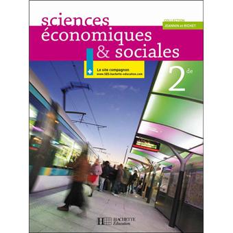 Sciences économiques et sociales 2nde - broché - Adeline Richet, Rémi ...