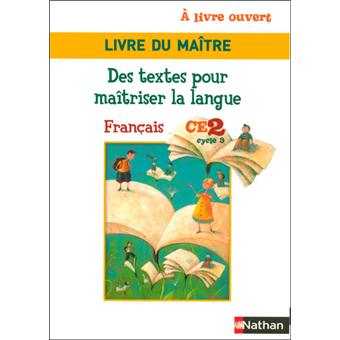 À livre ouvert - livre du maitre - CE2 - broché - Christian Demongin ...
