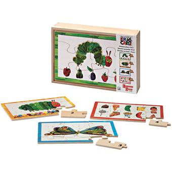 University Games La Chenille qui fait des trous 4 en 1 Puzzle en bois ...