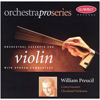 Orchestral excerpts for violin - William Preucil - CD album - Achat ...