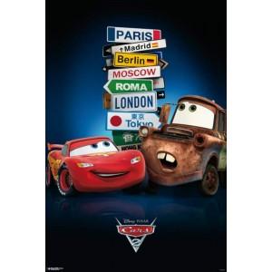 Cars 2/senales ciudades/poster - Posters Video - Objet dérivé - Achat ...