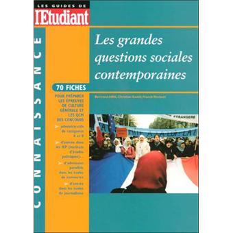 Les grandes questions sociales contemporaines - broché - Bertrand ...