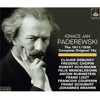 The 1911-1930 complete original 78s - 3 CD - I J Paderewski - CD album ...