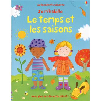 Je m'habille le temps et les saisons - autocollants Usborne Premiers ...