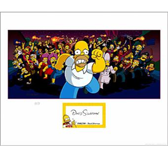 Les Simpson - Tirage d'art encadré - signé et numéroté - Tirage d'art ...