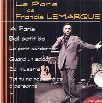 Paris de Francis Lemarque - Francis Lemarque - CD album - Achat & prix ...