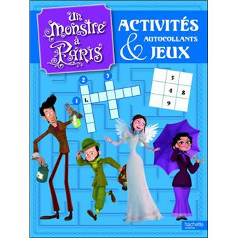 Un monstre à Paris - Activités - Autocollants - Jeux Livre d'activités ...