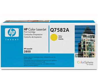 Toner HP Color LaserJet ColorSphere Q7582A - Jaune - Toner - Achat ...