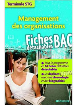 Fiches Bac Management des organisations STG - broché - Laurent Izard ...