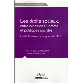 Les droits sociaux, entre droits de l'homme et politiques sociales ...