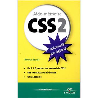 Aide-mémoire CSS1/CSS2 - broché - Patrick Beuzit - Achat Livre | fnac