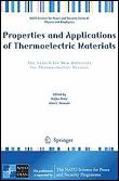 Properties and applications of thermoelectric materials - Poche - Collectif - Achat Livre | fnac