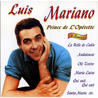 Prince de l'opérette - Luis Mariano - CD album - Achat & prix | fnac