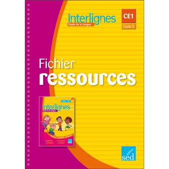 Interlignes CE1 Fichier ressources - broché - Collectif - Achat Livre | fnac