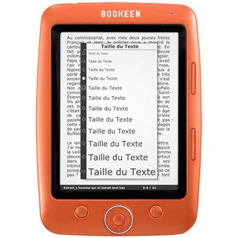 Bookeen CyBook Opus Orange + 120 livres offerts inclus - Liseuse eBook ...