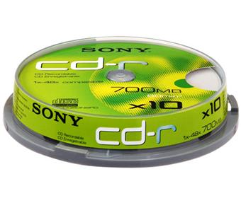 Sony CD-R 80 min x 10 - CD vierge - Achat & prix | fnac