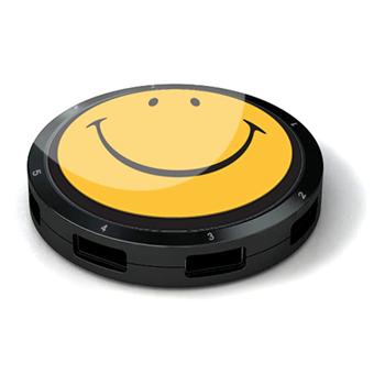Mobility Lab Hub Smiley - 7 ports USB - Yellow Happy Face - Hub USB ...