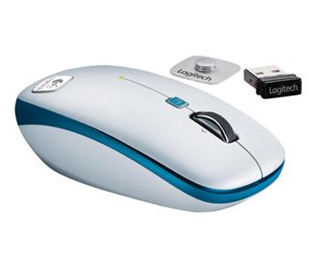 Logitech V550 Nano Cordless Laser Mouse for Notebook Bleu - Souris ...