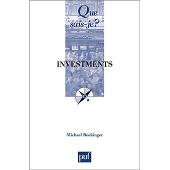 Investments - Poche - Michael Rockinger - Achat Livre | fnac