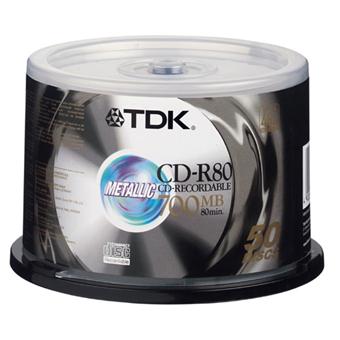 TDK CD-R 80 min x 50 - CD vierge - Achat & prix | fnac