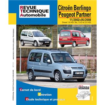 Revue technique automobile N° 111 - Berlingo combi-partner essence et ...